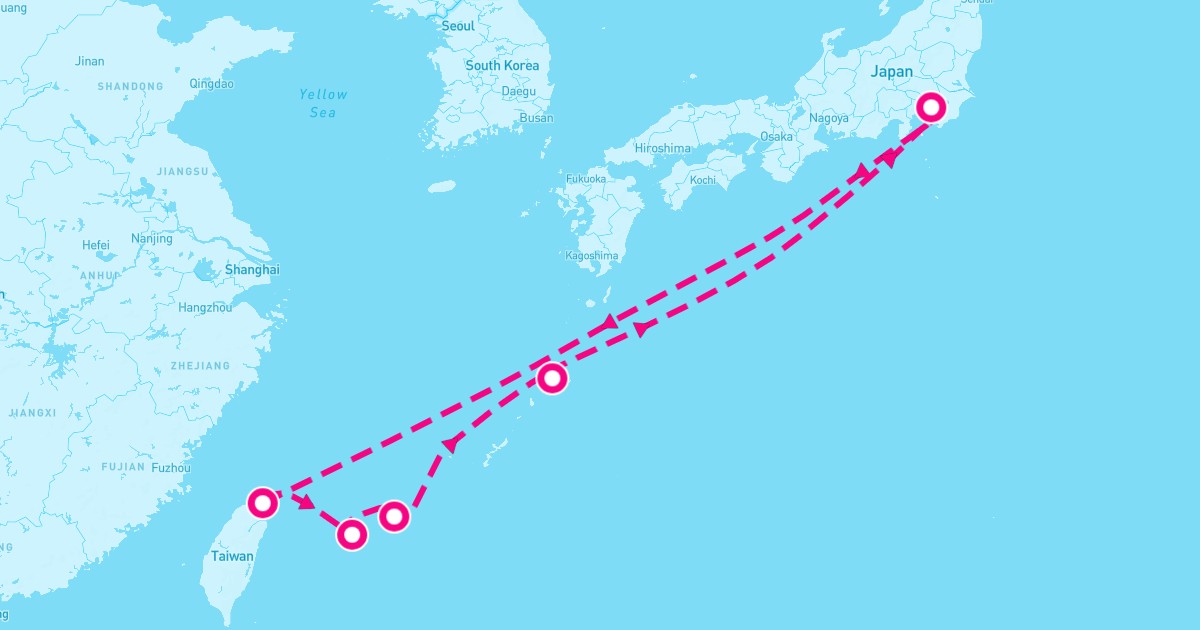 Norwegian Norwegian Sky April 26, 2025 – Japan: Taipei Okinawa Ishigaki ...