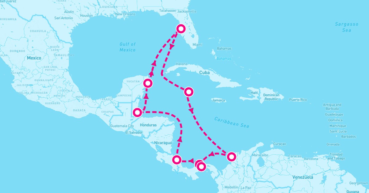 Norwegian Sky - November 30th, 2026 - Cruise Map & Port Info