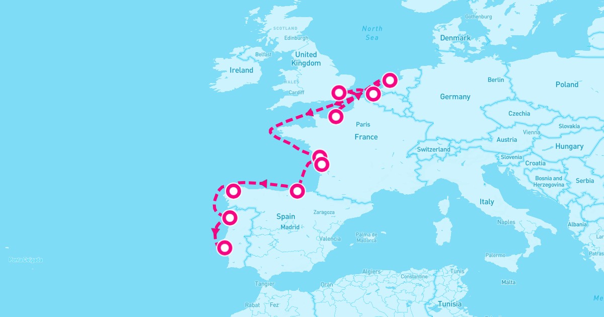 Norwegian Sun Jul 13, 2025 — 10-Night Le Havre Cruise