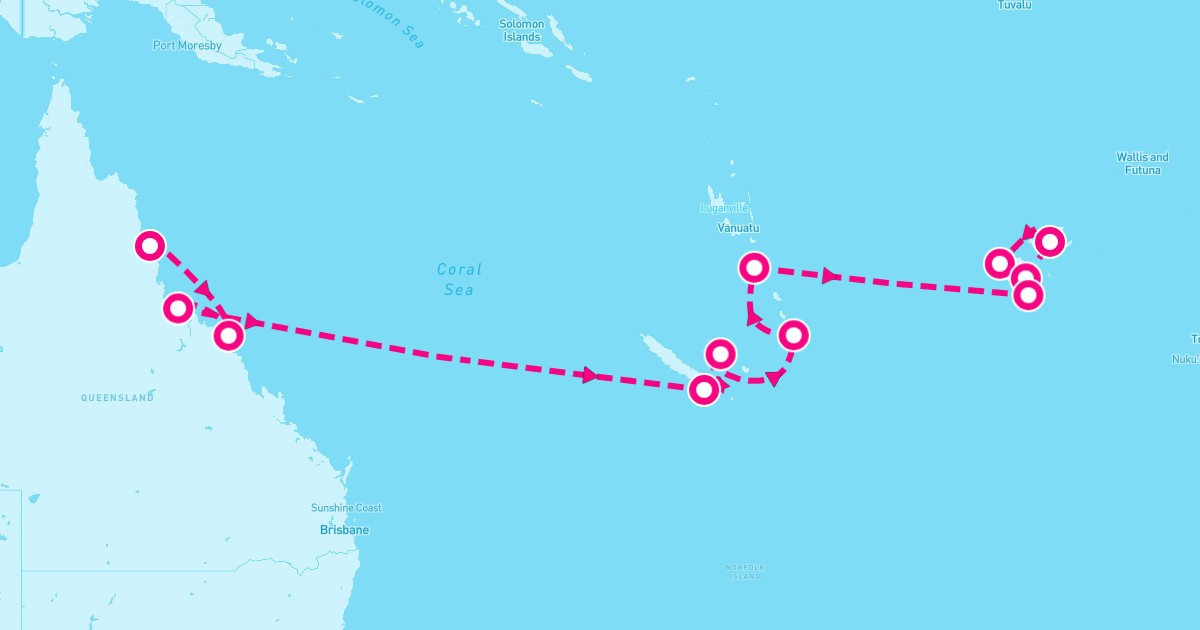Norwegian Sun August 21, 2025 — 14-Night Cairns Cruise
