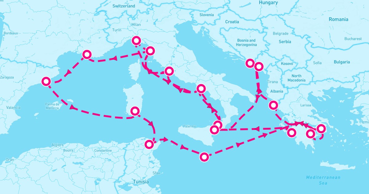 MS Oosterdam - July 14, 2024 (24 Night) Cruise Map, Ports & Ship Info