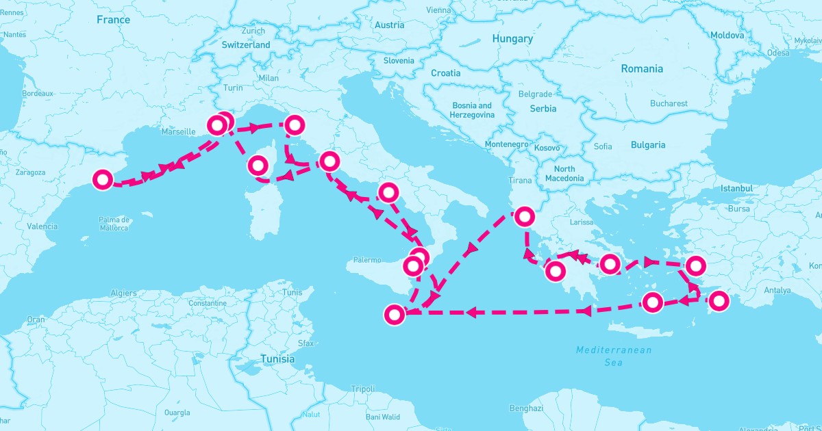 MS Oosterdam - September 8, 2024 (21 Night) Cruise Map, Ports & Ship Info