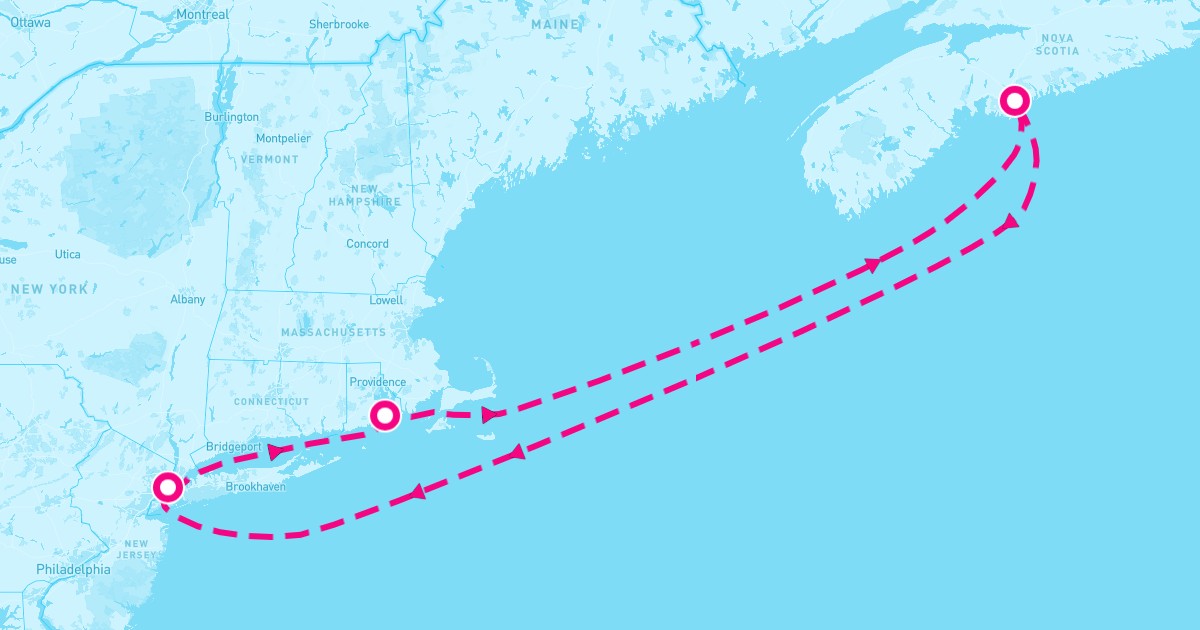 Queen Mary 2 - July 3, 2026 (7 Night) Cruise Map, Ports & Ship Info