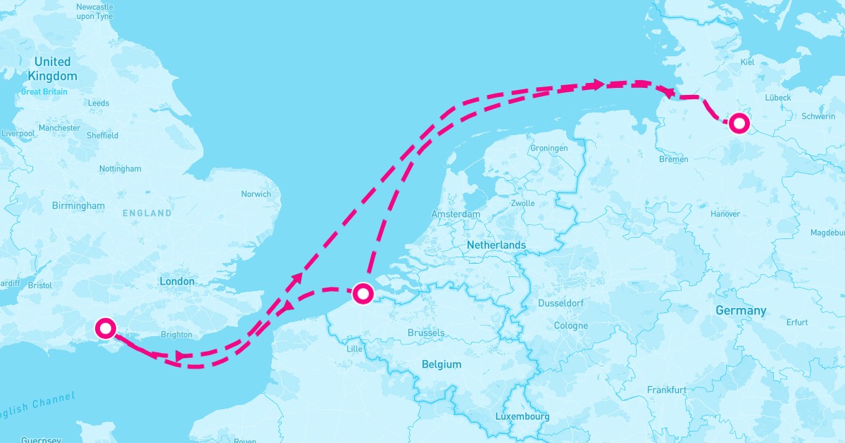 Queen Mary 2 - October 18, 2026 (5 Night) Cruise Map, Ports & Ship Info