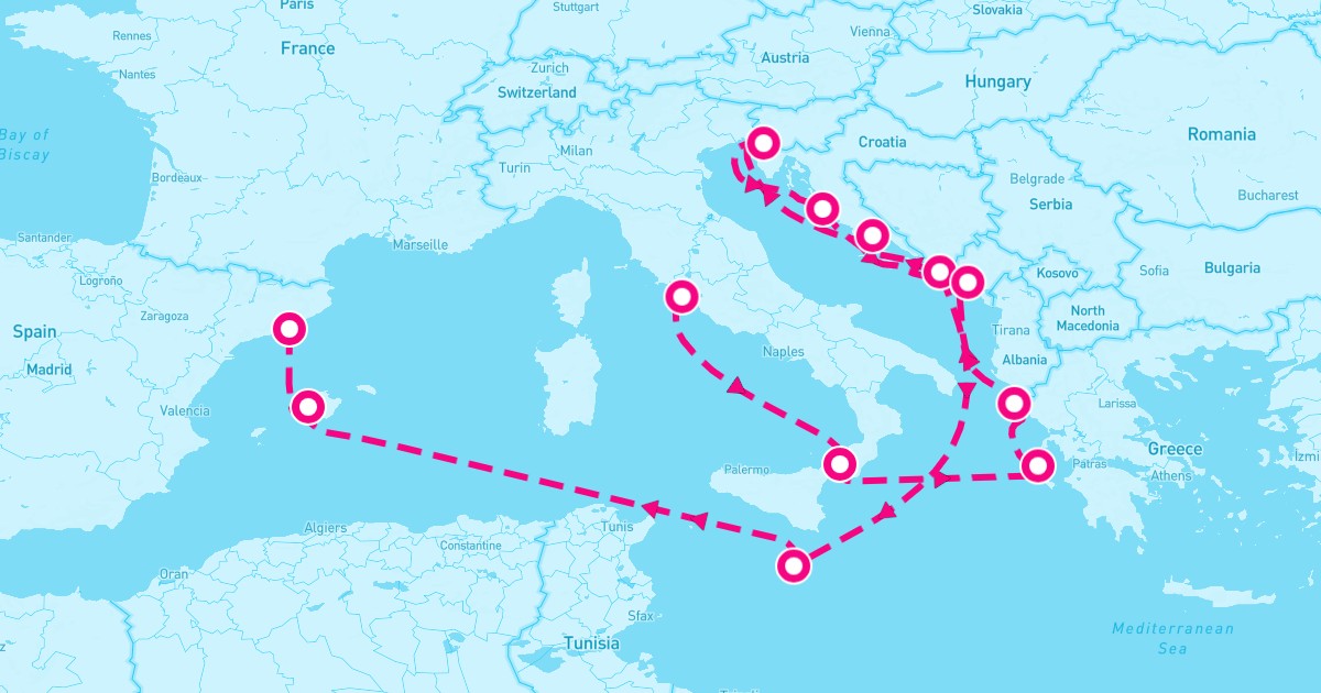 Queen Victoria Jun 1, 2026 — 14-Night Civitavecchia Cruise from $2,609