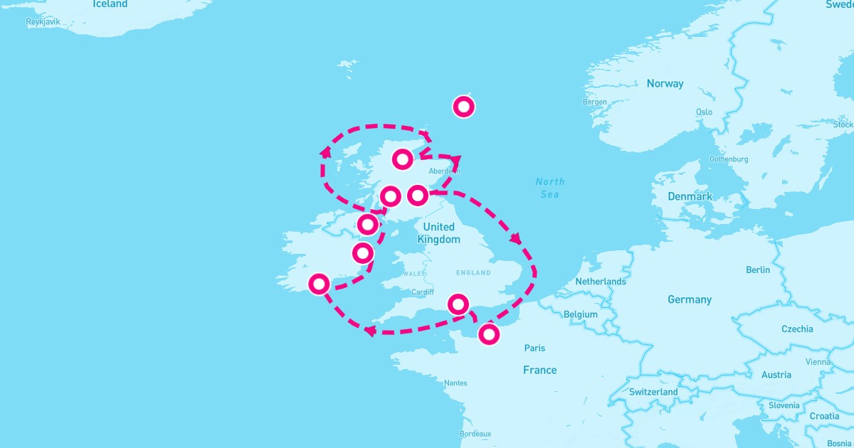 Regal Princess - May 3, 2024 (12 Night) Cruise Map, Ports & Ship Info