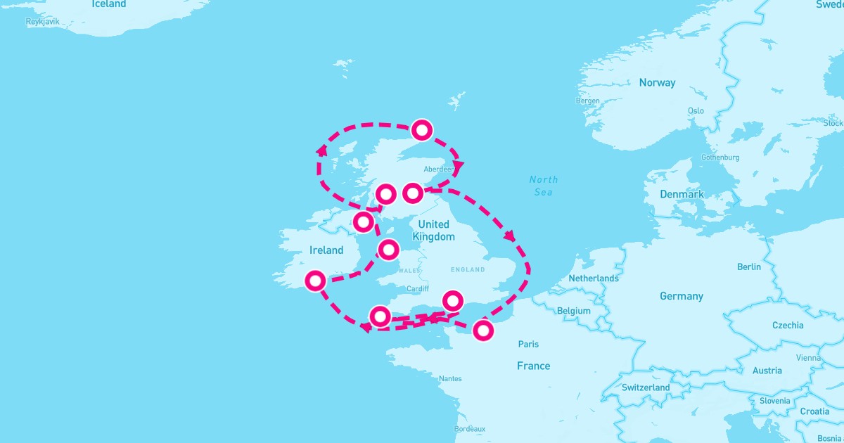 Regal Princess August 7, 2024 Cruise (12 Nights) – Itinerary Map, Ports ...