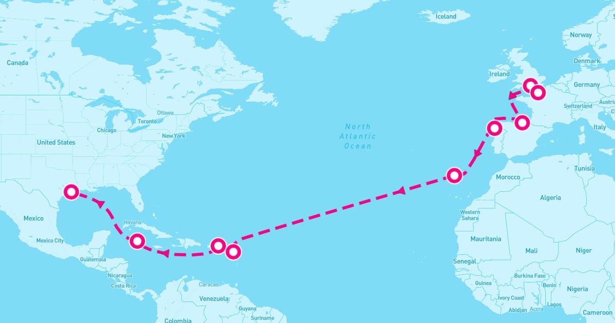 Regal Princess - October 6, 2024 (21 Night) Cruise Map, Ports & Ship Info
