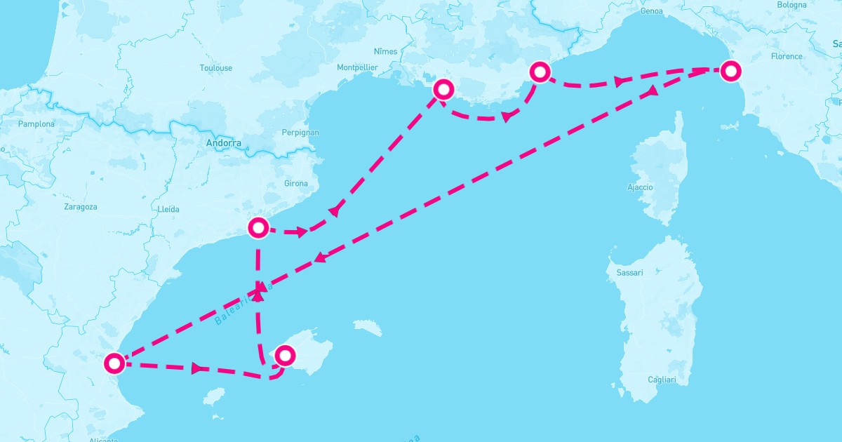 Resilient Lady October 10, 2027 Cruise (7 Nights) – Itinerary Map ...
