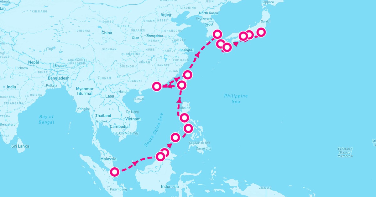 Oceania Riviera March 10, 2025 – East Asian Blossoms