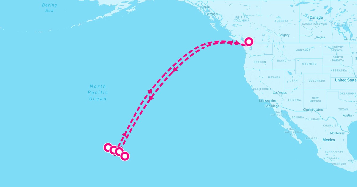 Ruby Princess - April 14, 2024 (16 Night) Cruise Map, Ports & Ship Info