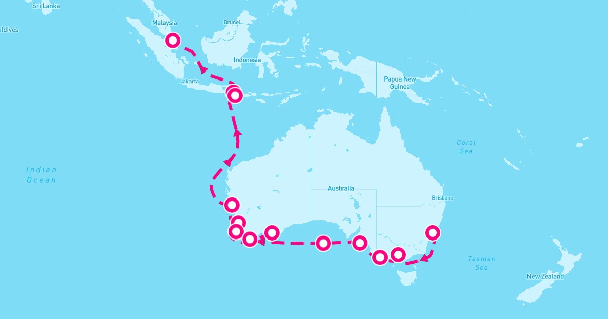 Seven Seas Explorer - January 27, 2026 (18 Night) Cruise Map, Ports ...