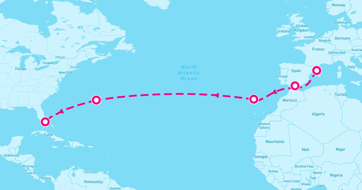 Seven Seas Mariner October 26, 2026 Cruise (14 Nights) – Itinerary Map ...