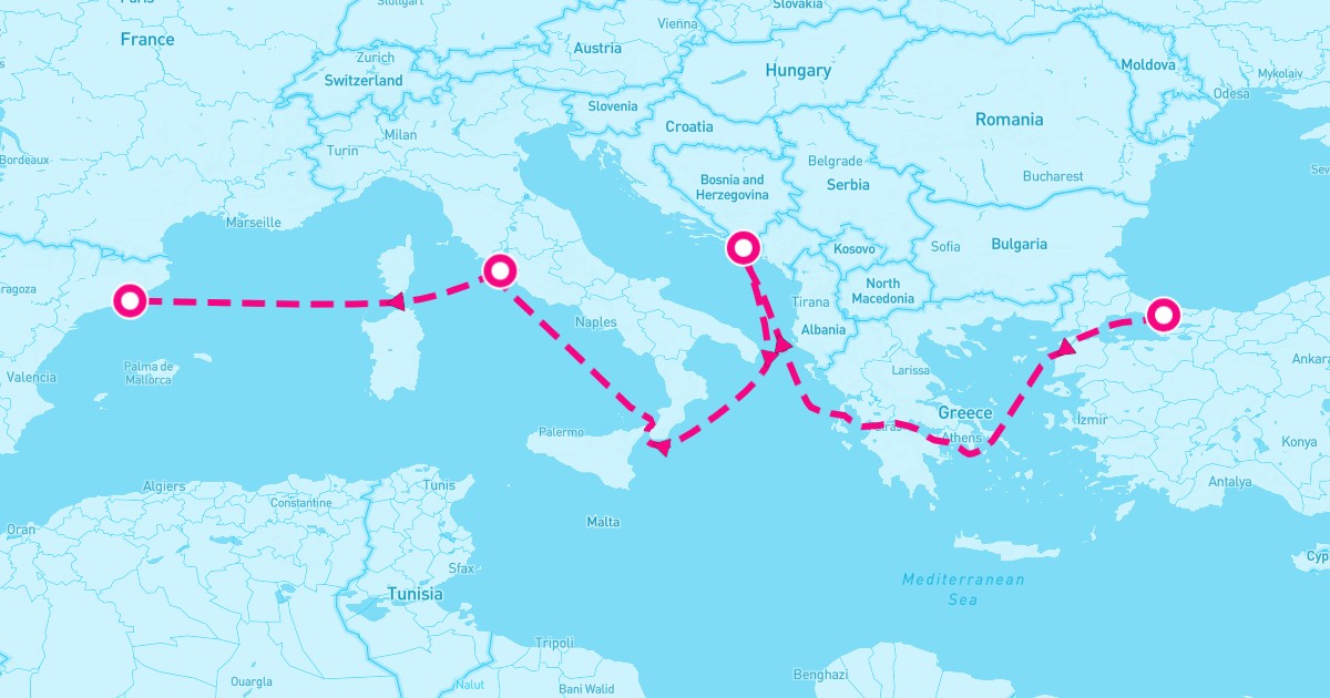 Seven Seas Voyager - October 27, 2024 (10 Night) Cruise Map, Ports ...