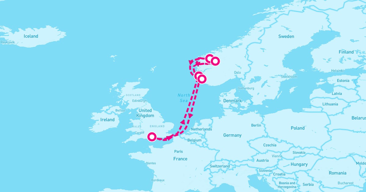 Sky Princess - May 24, 2025 (7 Night) Cruise Map, Ports & Ship Info