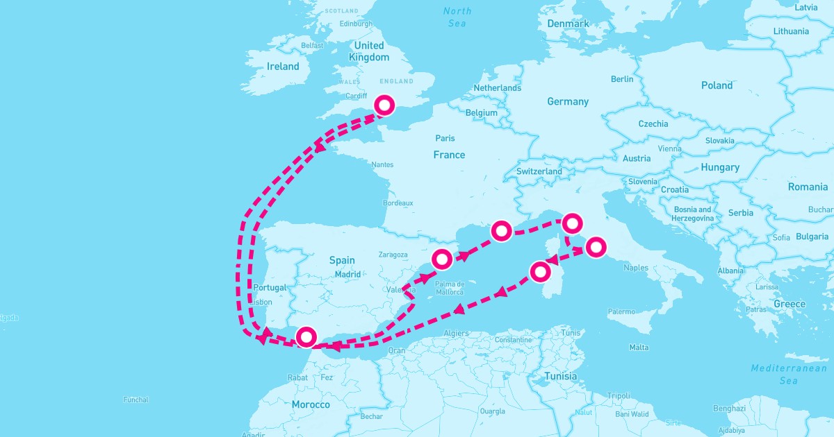 Sky Princess August 28, 2027 | 14-Night Southampton Cruise