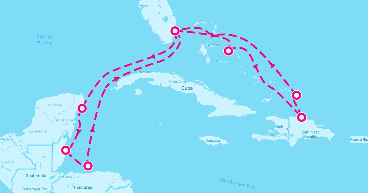 Sun Princess Jan 11, 2025 — 14-Night Fort Lauderdale Cruise from $1,507