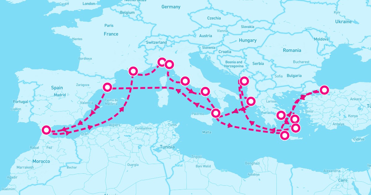 Sun Princess Aug 23, 2025 — 21-Night Piraeus Cruise from $5,214