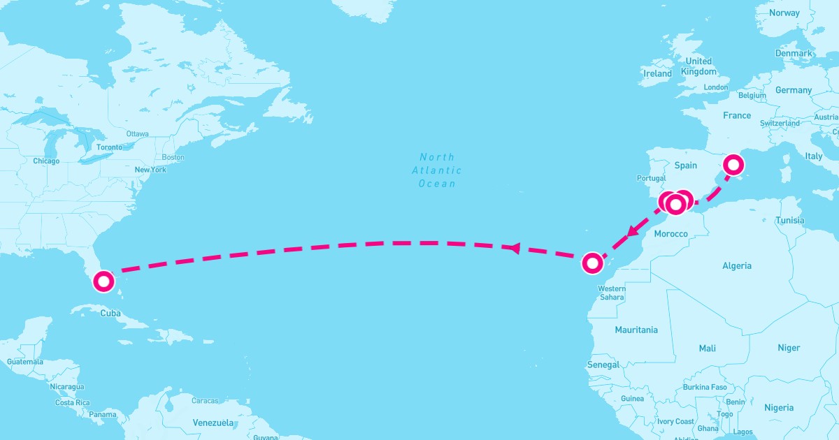 Sun Princess Nov 1, 2025 — 15-Night Barcelona Cruise from $810