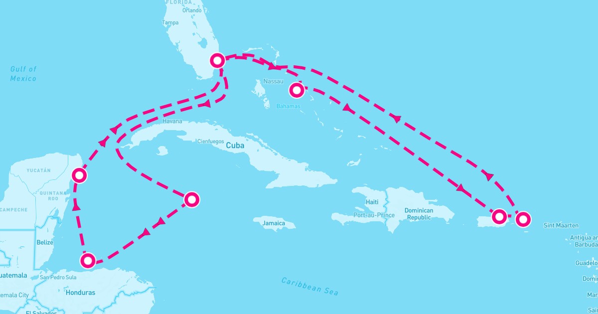 Sun Princess November 30, 2025 | 14-Night Fort Lauderdale Cruise