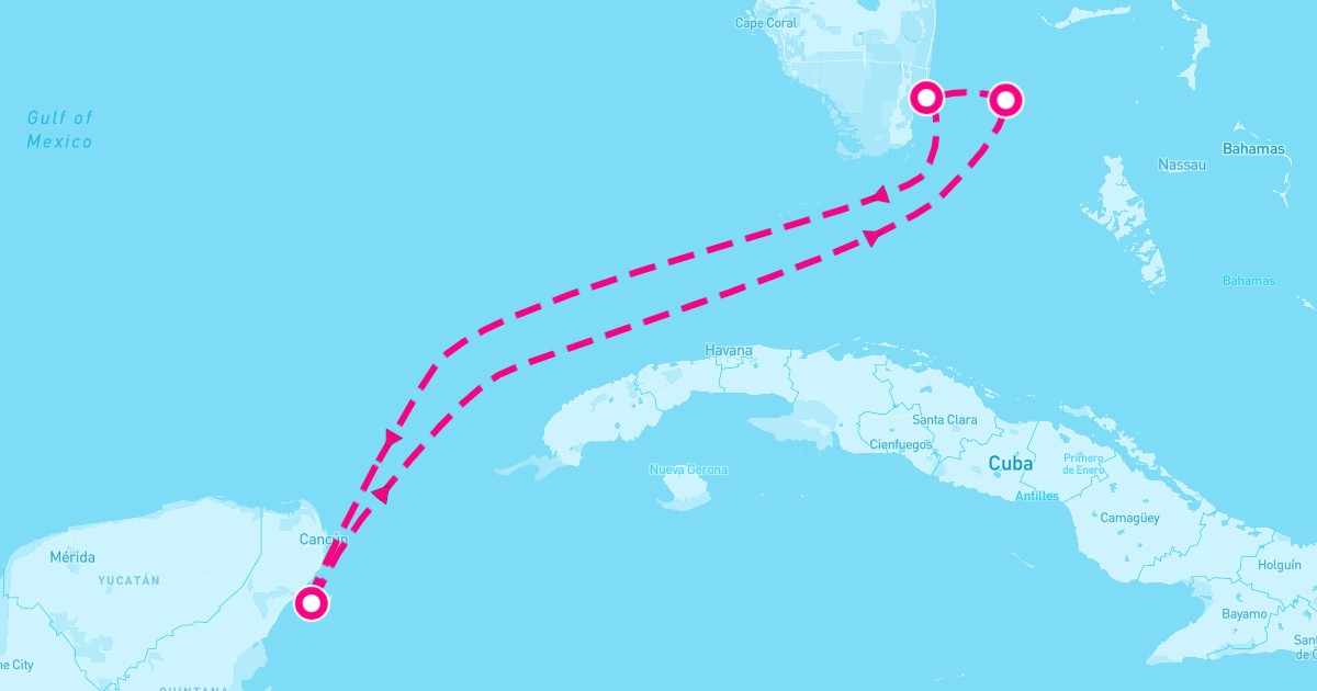 Valiant Lady March 9, 2025 Cruise (5 Nights) – Itinerary Map, Ports ...
