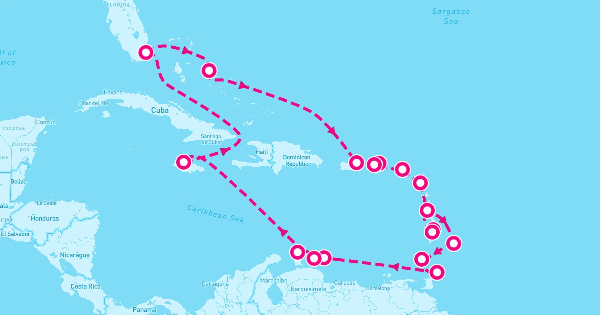 MS Zuiderdam February 14, 2027 | 20-Night Miami Cruise