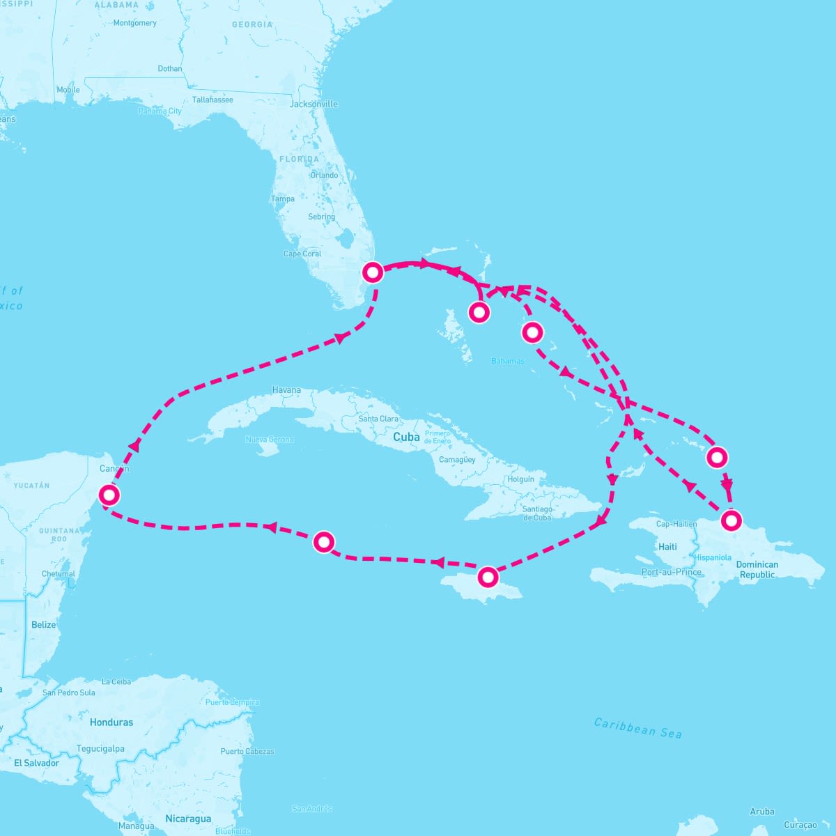 MS Eurodam - November 23, 2025 (14 Night) Cruise Map, Ports & Ship Info