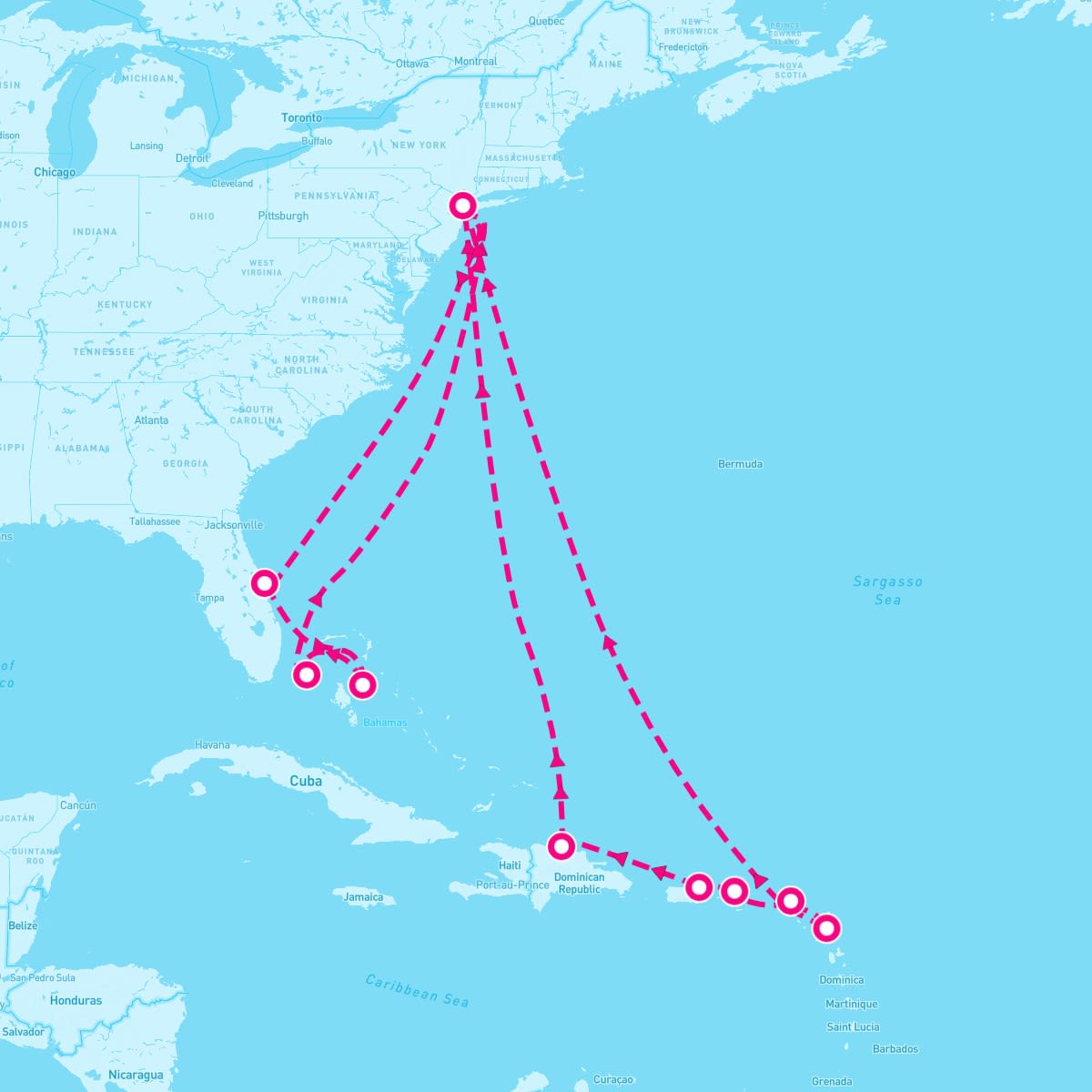 MSC Meraviglia - March 31, 2024 (18 Night) Cruise Map, Ports & Ship Info