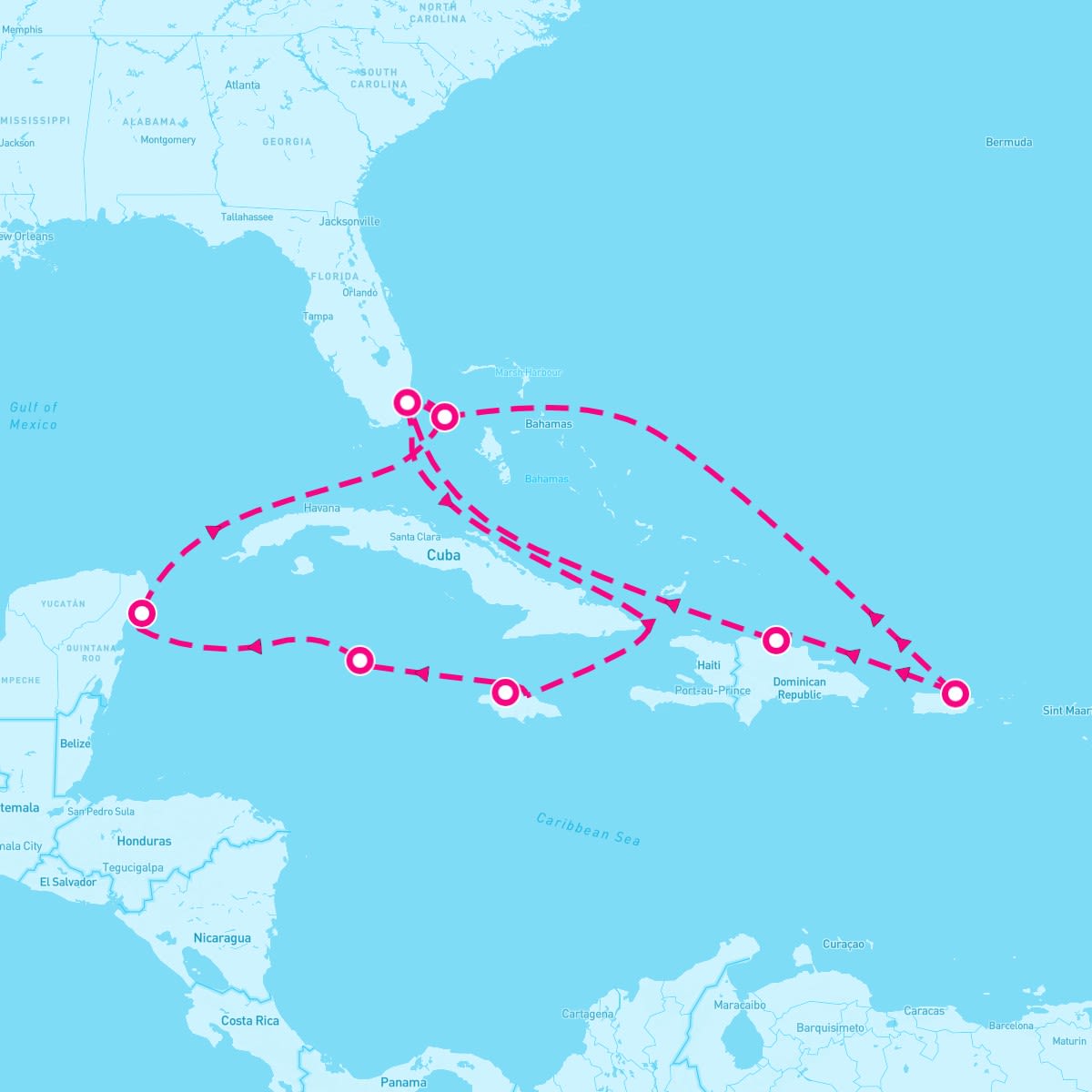 MSC Seascape - March 8, 2025 (14 Night) Cruise Map, Ports & Ship Info