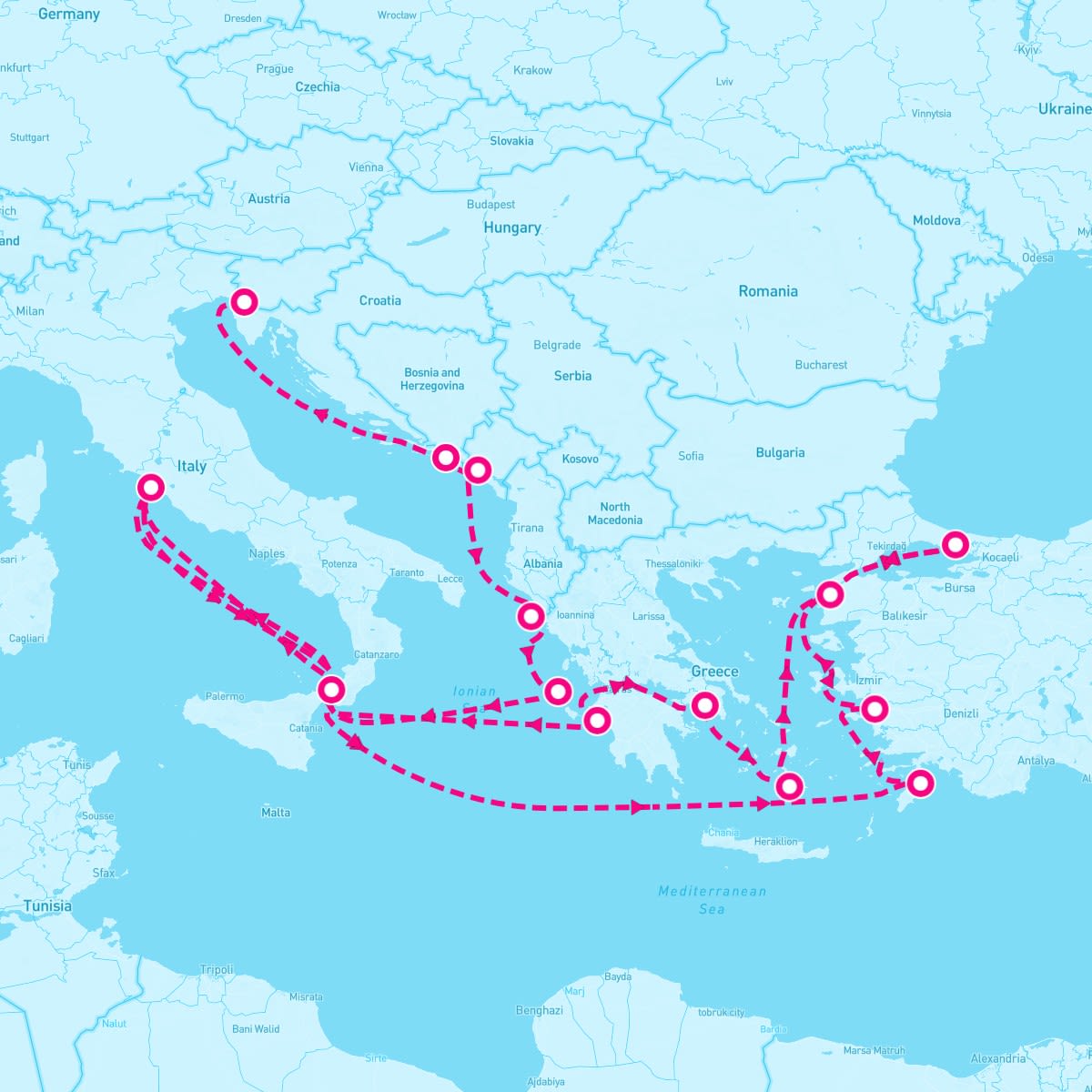 Queen Victoria May 13, 2024 — 21-Night Civitavecchia Cruise