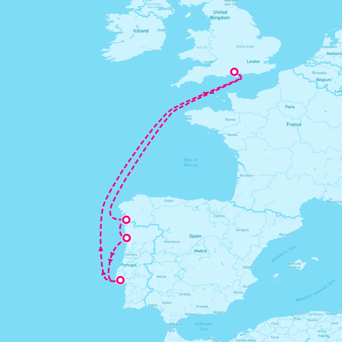 Queen Victoria - April 14, 2025 (7 Night) Cruise Map, Ports & Ship Info