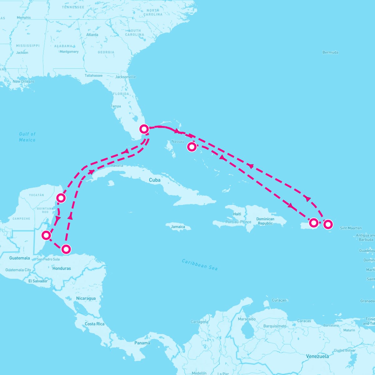 Sun Princess December 28, 2024 — 14-Night Fort Lauderdale Cruise